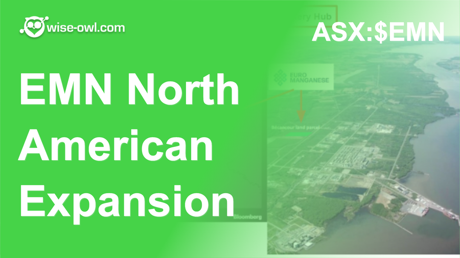 EMN’s North American manganese ambitions - crucial on spec product to come