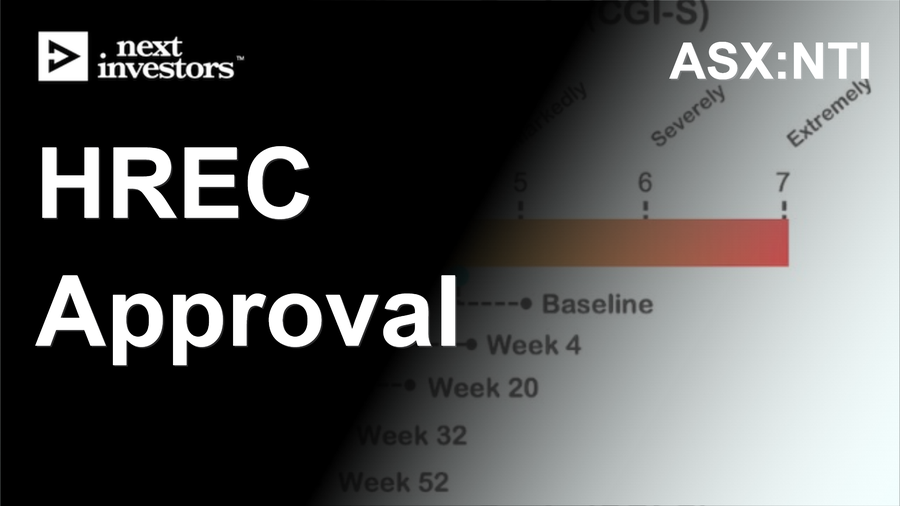 NTI get HREC approval to extend Phase II/III ASD Trial to adults