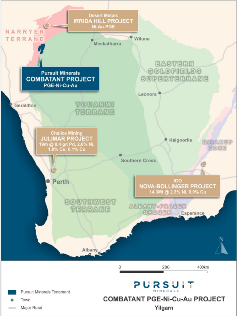 Pursuit Minerals expanding its PGE-Ni-Cu exposure in Yilgarn Craton
