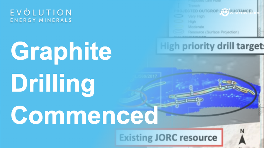 EV1 Begins Drilling - Targeting More Shallow High Grade Graphite